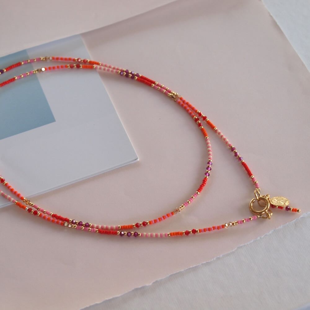 widaro ketting mix red pink – Widaro